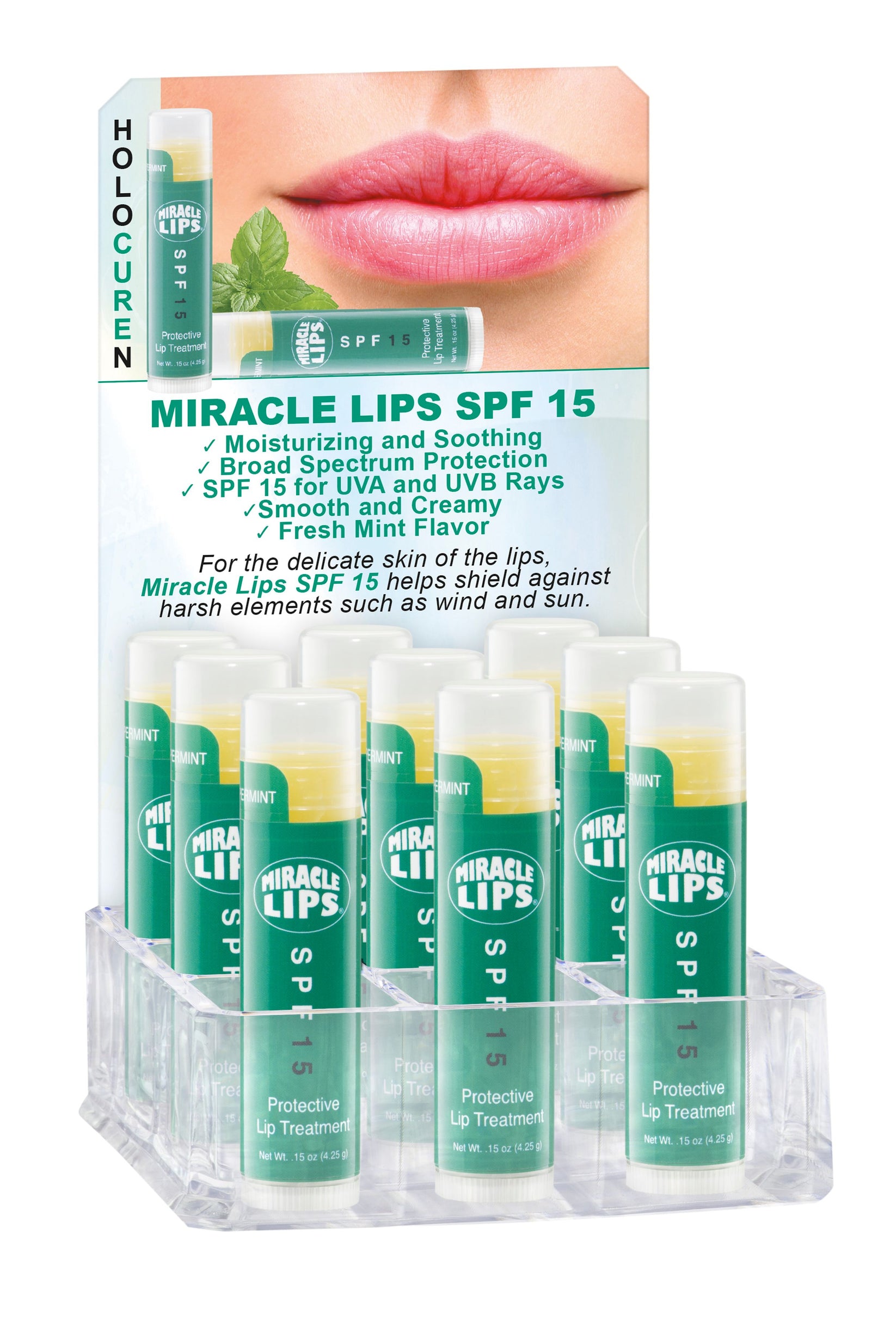 Miracle Lips SPF 15 Sunscreen, Protective Lip Treatment
